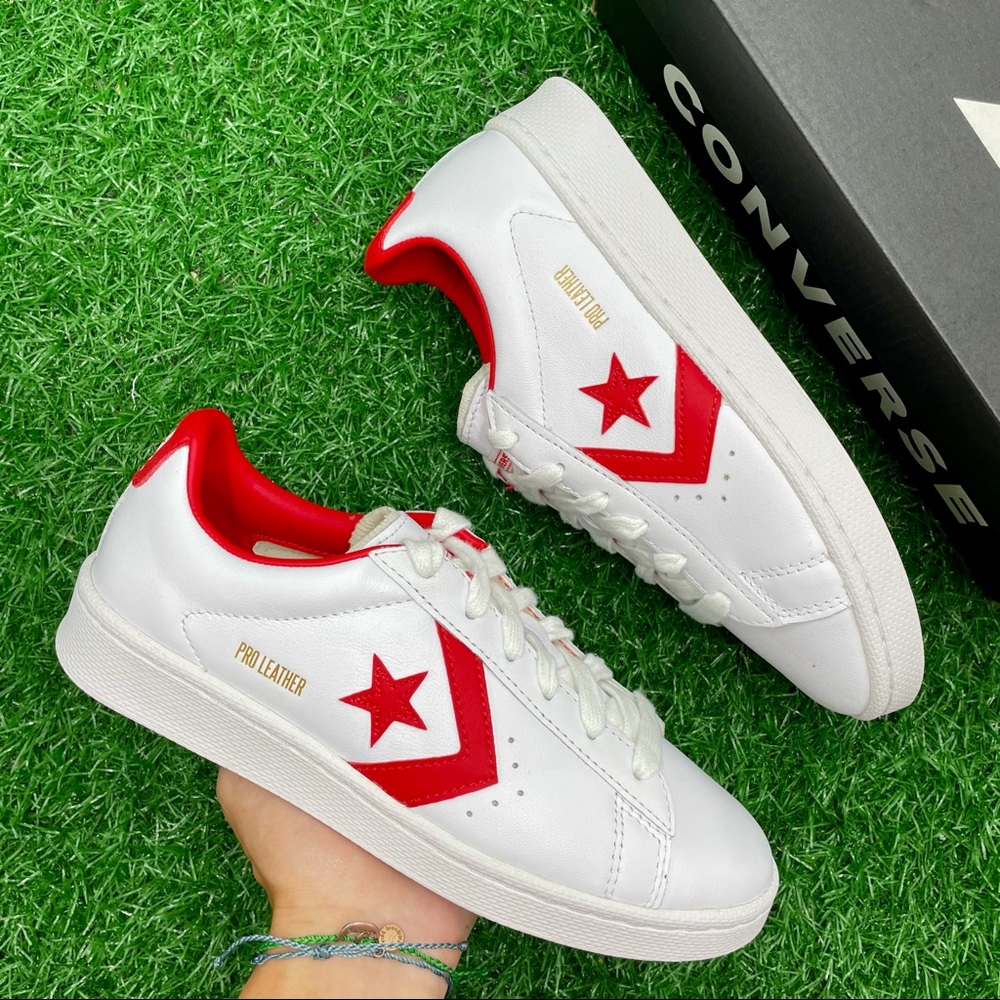 Converse Pro Leather Og Ox White / University Red - Gem